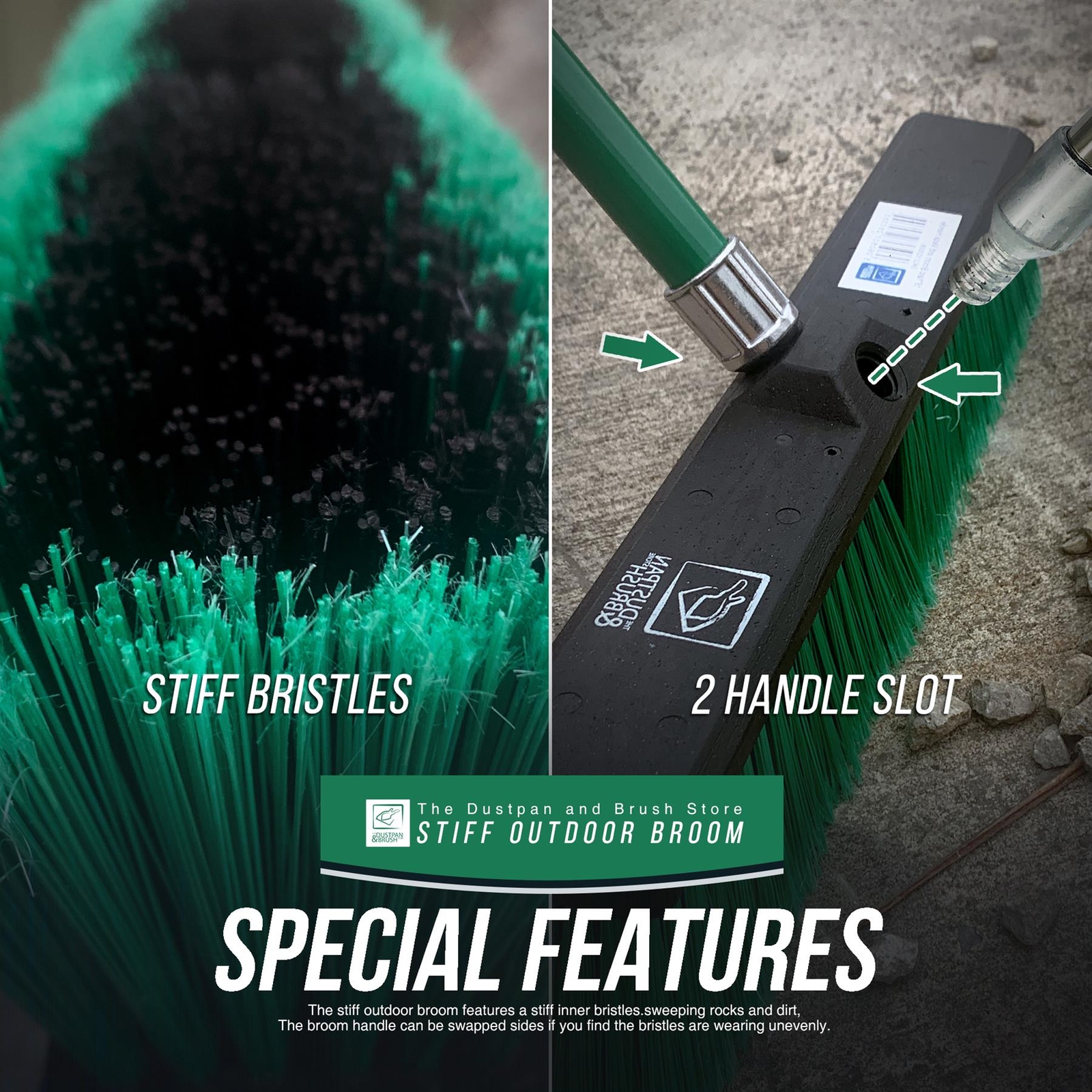 INDUSTRIAL HEAVY DUTY YARD BROOM BUILDERS YARD FARMERS STABLE BROOM ...