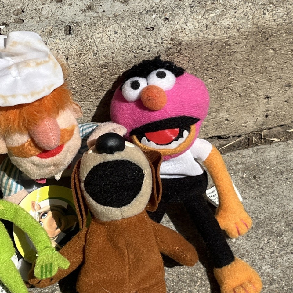 Starbucks Muppet Finger Puppets Lot Of 5 Kermit Animal Fozzie Beaker ...