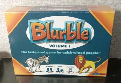 Blurble Volume 1 Fast-Paced Quick-Witted Card Game Excellent Condition ...