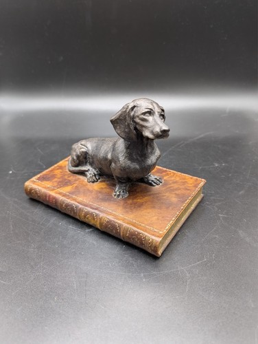 Dachshund Bronze Seated Paperweight | eBay