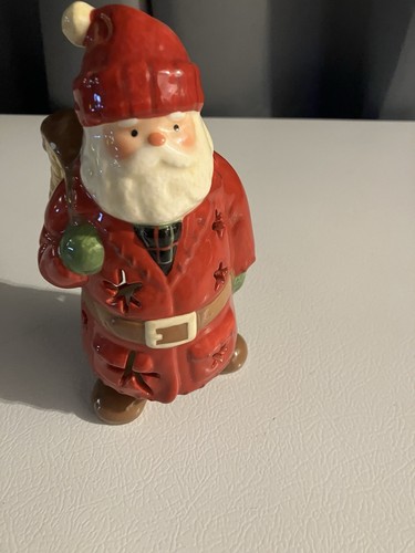 Ceramic Tea Light Santa Candleholder, HMK Hallmark 7 1/4" Tall | eBay