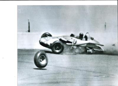 EDDIE SACHS AJ Watson-Offy WRECK LAP181 1963 INDY 500 8 X 10 PHOTO | eBay