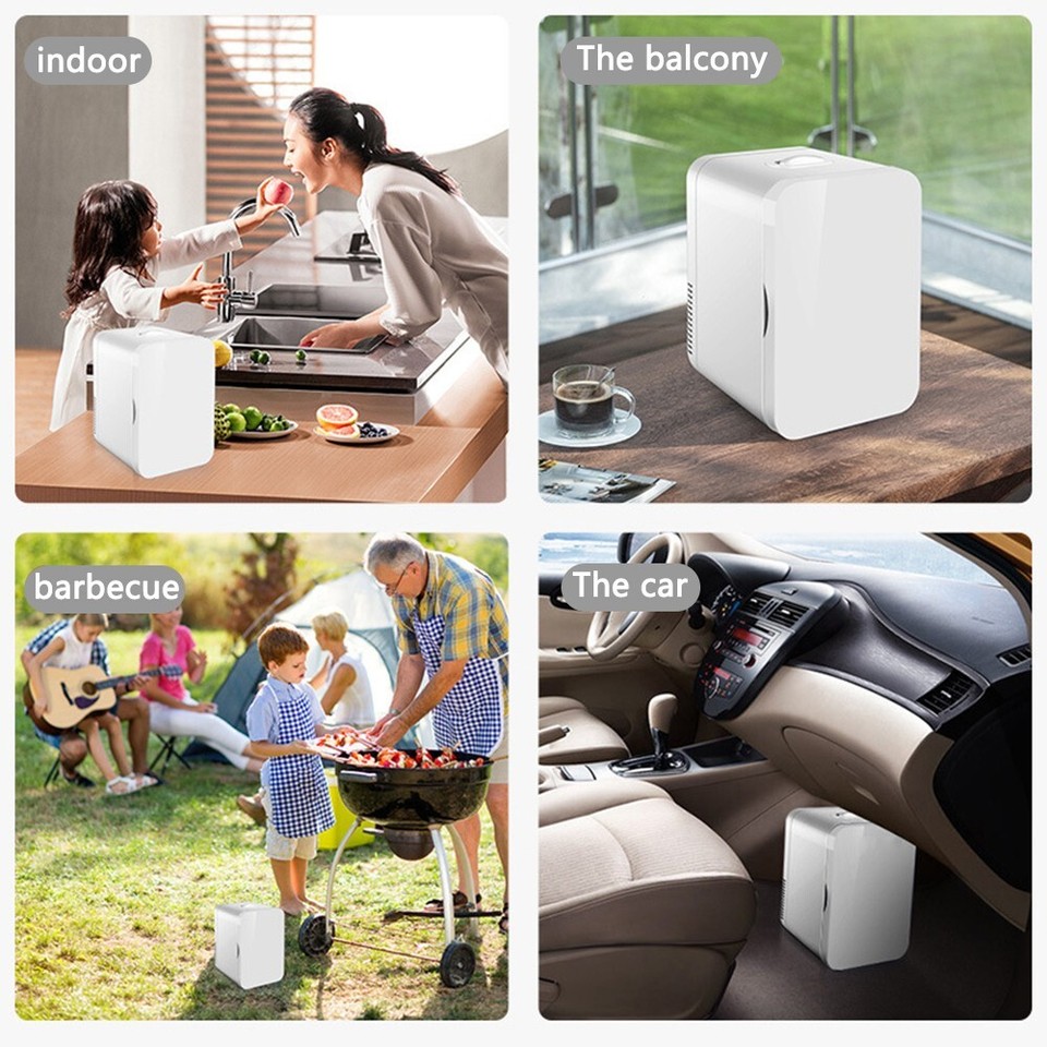 Mini Fridge 8L Portable Table Top Electric Small Cooler Warmer Ice Box ...