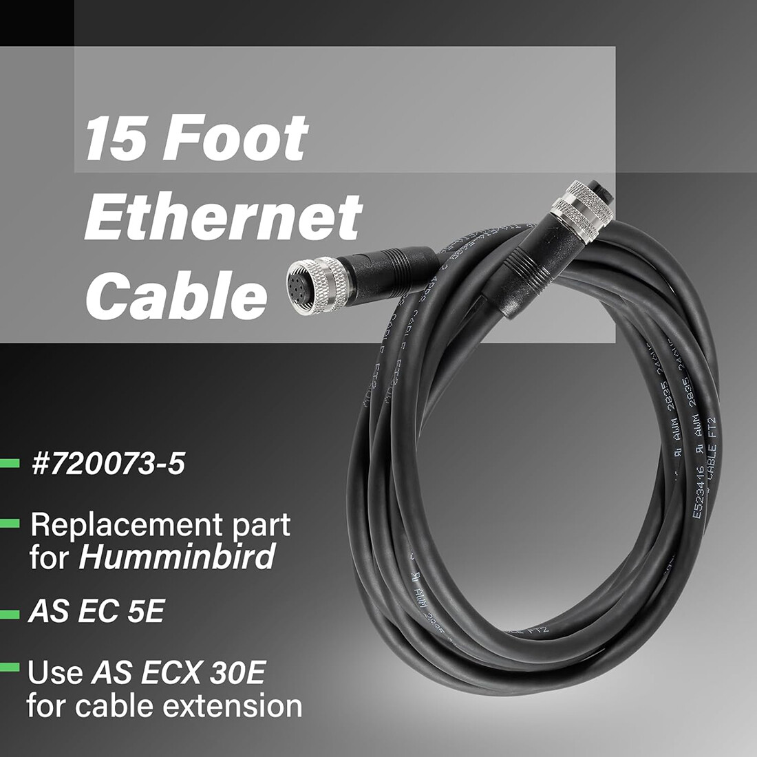 Humminbird 15 Foot Ethernet Cable as EC 15e for sale online | eBay