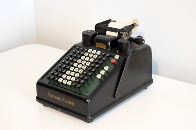 Cash Register, Adding Machines - Vintage Burroughs Portable Adding Machine