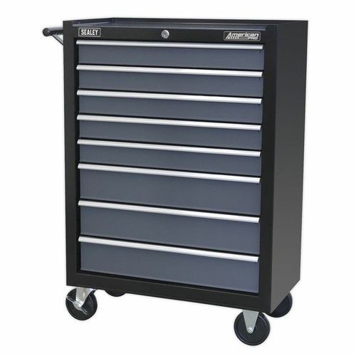 Sealey AP3508TB Rollcab Tool Box Chest 8 Drawer Ball Bearing Slides ...