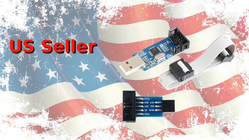 USBasp AVR ATMEGA8 Programmer ISP USB/Cable/10 to 6 Pin Adapter | eBay