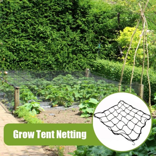 1pc Grow Tent Netting Elastic Hydroponics Support Plant Net With Hook ...