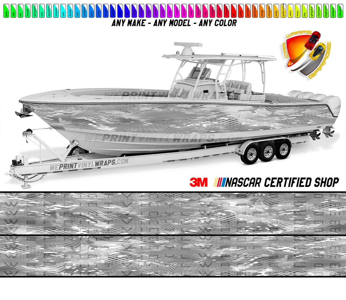 Aluminum Boat Graphics Wraps