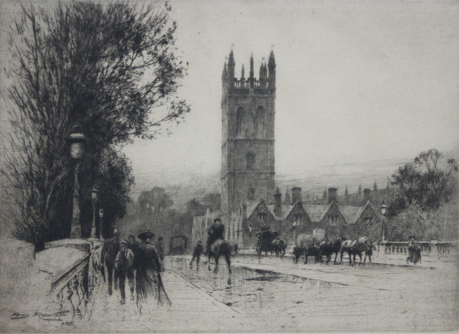 PERCY ROBERTSON-British Realist-Hand Signed LIM.ED Etching-Magdalen ...