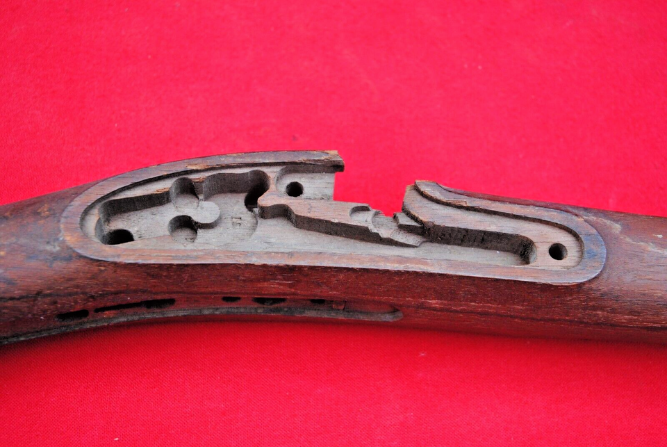 1842 US SPRINGFIELD MUSKET STOCK ORIGINAL VINTAGE FULL LENGTH CORRECT ...