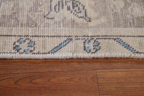 Vintage Floral Beige Wool Traditional Hand-made Living Room Rug Area ...