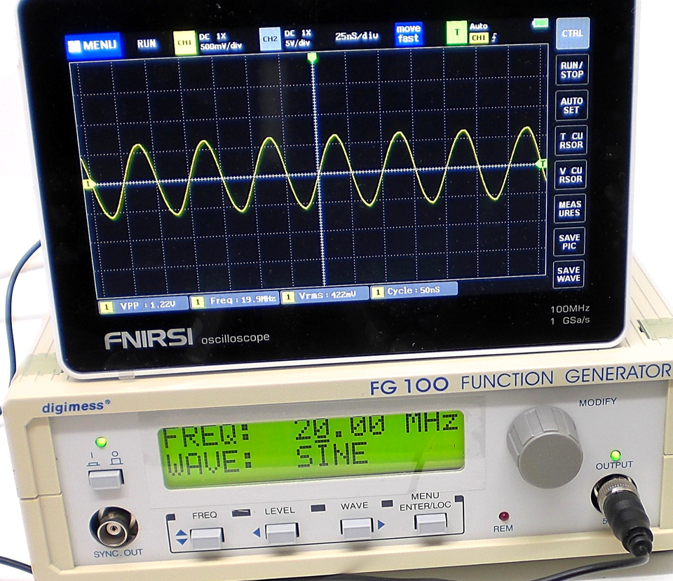 DIGIMESS FG-100 FUNCTION GENERATOR, 0.5Hz - 20Mhz | eBay