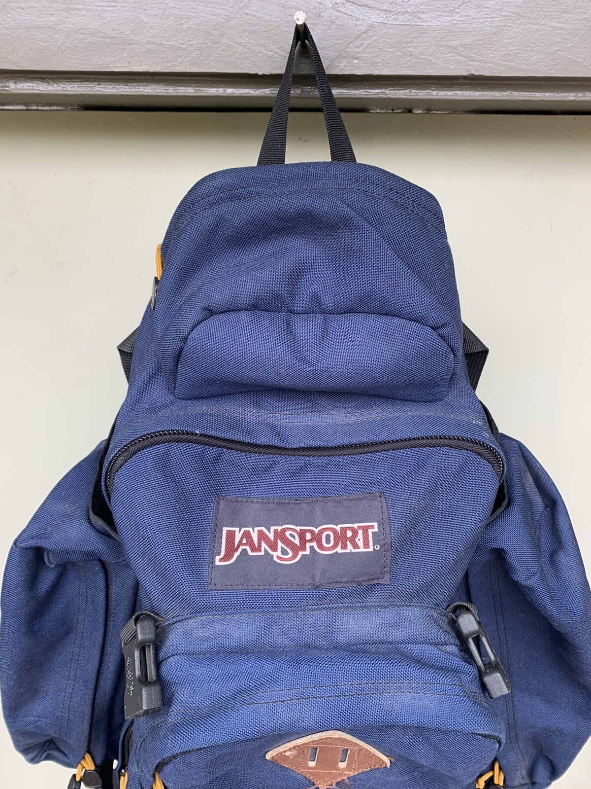 Jansport Blue Canvas Hiking Backpacking Pack Backpack Padded 24” x 16 ...