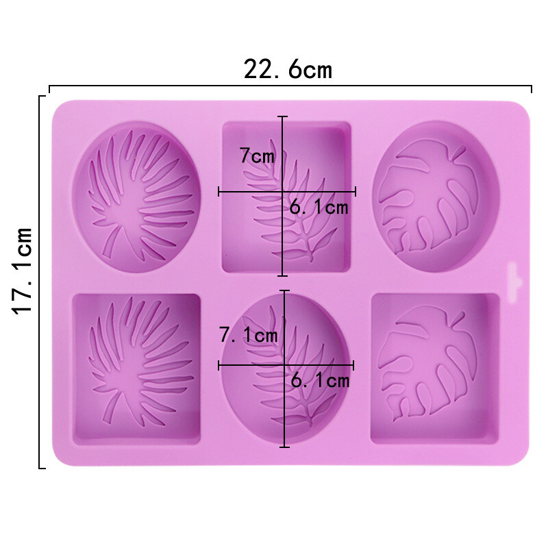Palm Olive Leaves Craft Art Silicone Soap Mold Palm Olive Leaf Shaped ...