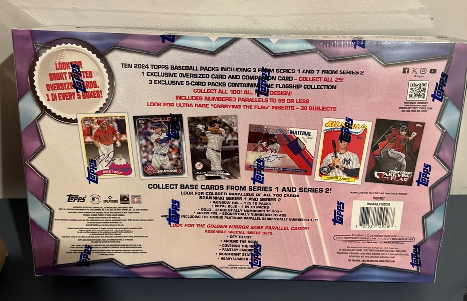 2024 Topps Baseball Collection The Flagship Collection Set Series 1 & 2 ...