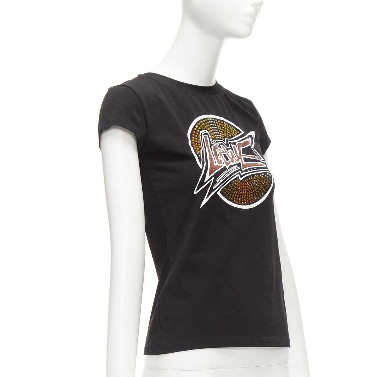 LOEWE black orange glass crystal red glitter logo cotton LOEWE black orange glass crystal red glitter logo cotton