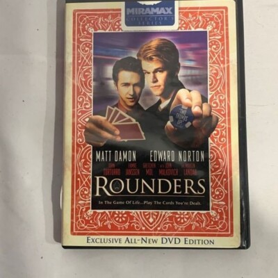 Rounders DVD Miramax Collectors Series Matt Damon & Edward Norton | eBay