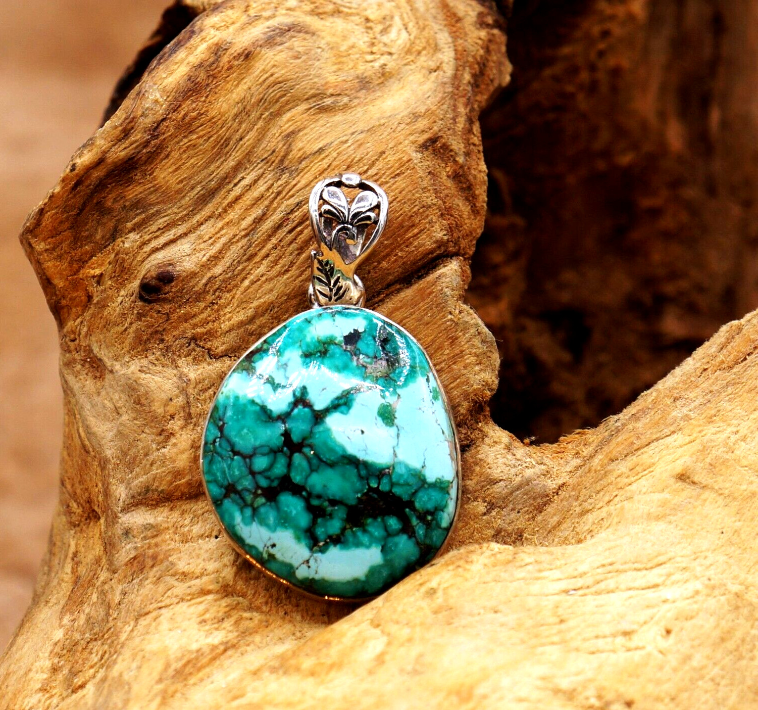 Unique & Colorful Vintage Turquoise Gemstone Silver P… - Gem