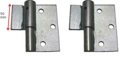 Prison Hinge Weld to Screw 16mm Right Hand Side - Pair | eBay