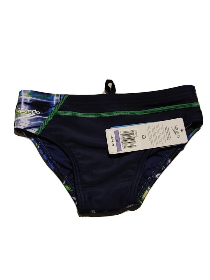 Speedo Men's Caged Out Brief Endurance+ Swimsuit Brief Size 26 Blue ...