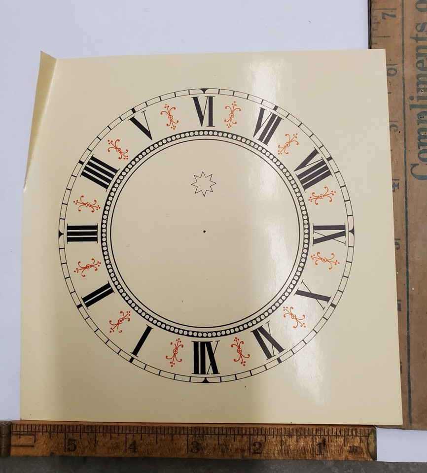 Replacement Clock Faces Paper Dial 5 - 7" Ansonia Waterbury Gilbert ...
