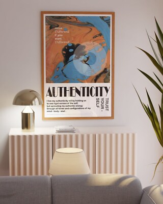 Authenticity Retro Wall Art poster Choose your Size | eBay Australia