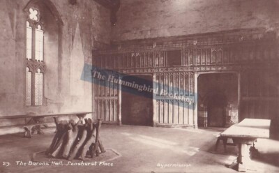 The Barons Hall Penshurst Place Tonbridge Kent Unused Real Photo ...