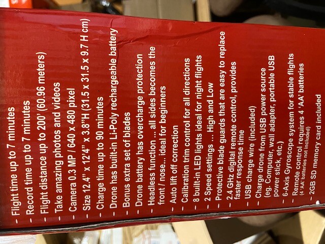 Swift Stream Z-36CV 2.4GHz 5-Channel RC DRONE with Camera + 2GB Memory ...