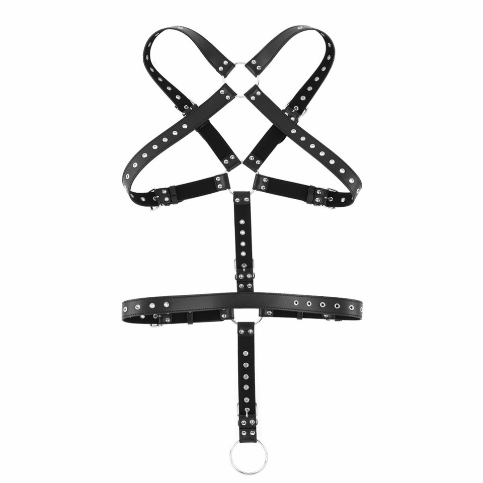 Men Elastic X-Shaped Chest Harness Strap Body Belt Strap Muscle Fancy ...