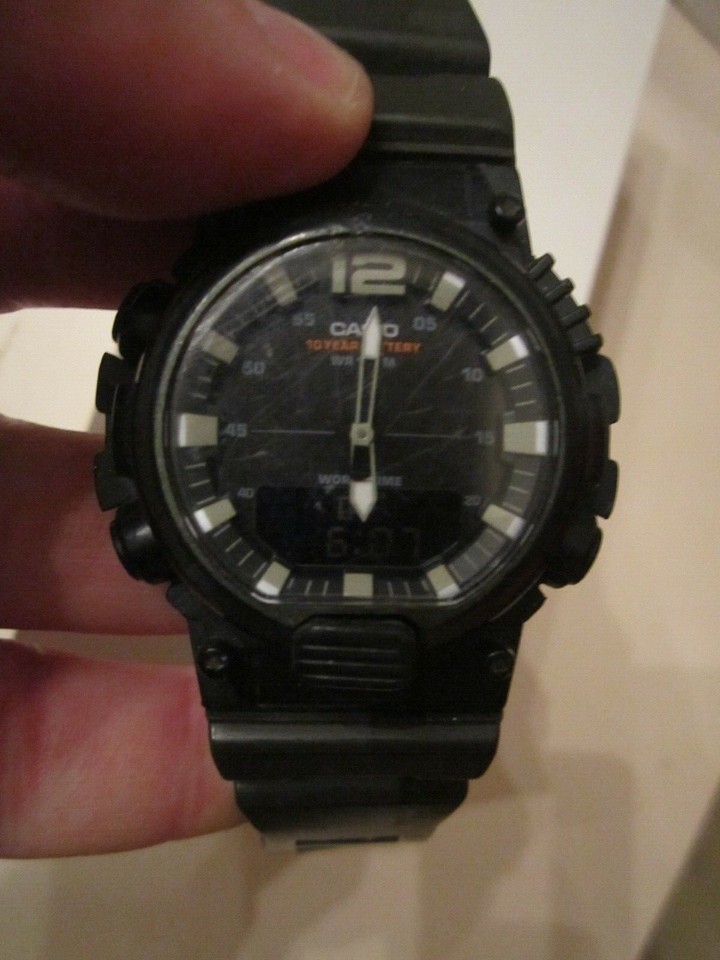 VINTAGE CASIO 5 ALARMS WATCH - 5565 HDC-700 - 10 YEAR BATTERY - BBA-24 ...