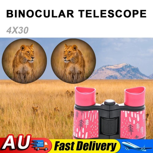 4X30mm Outdoor Learning Optics Telescope Children Binocular Scope (Pink ...