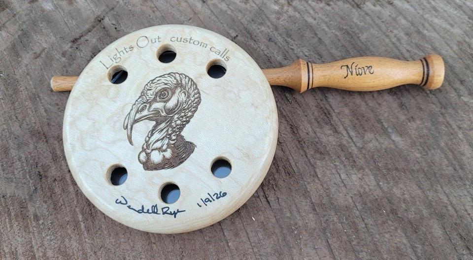 Lights Out - Figured Maple Green Slate over Glass - Turkey Call | eBay