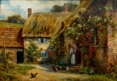 Frank Moss Bennett - Winterbourne, Stickland Dorset (1919) - 17" x 22 ...