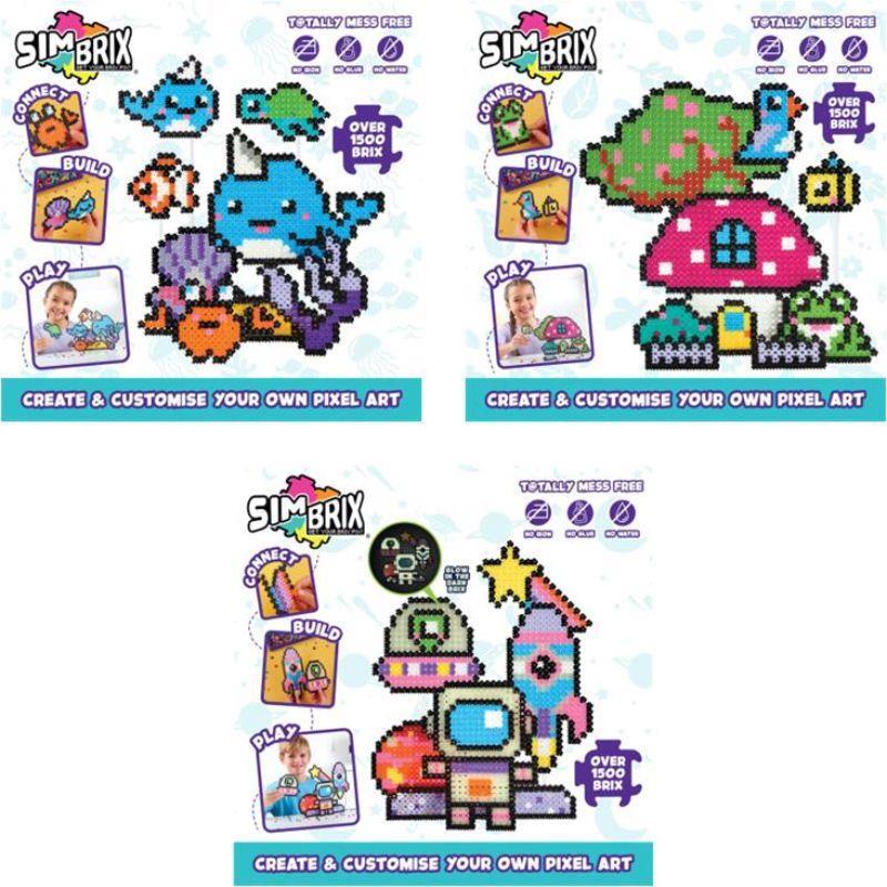 Simbrix Theme Pack Pixel Art Mini Builds Construction Kits | eBay UK