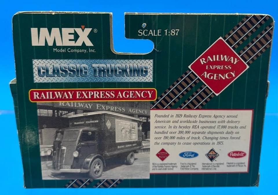 IMEX Railway Express Agency Fire Tender square cab chrome 1/87 HO scale ...