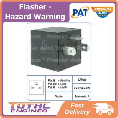PAT Premium Flasher - Hazard Warning fits Ford Falcon XD/XE 5.8L V8 351 ...