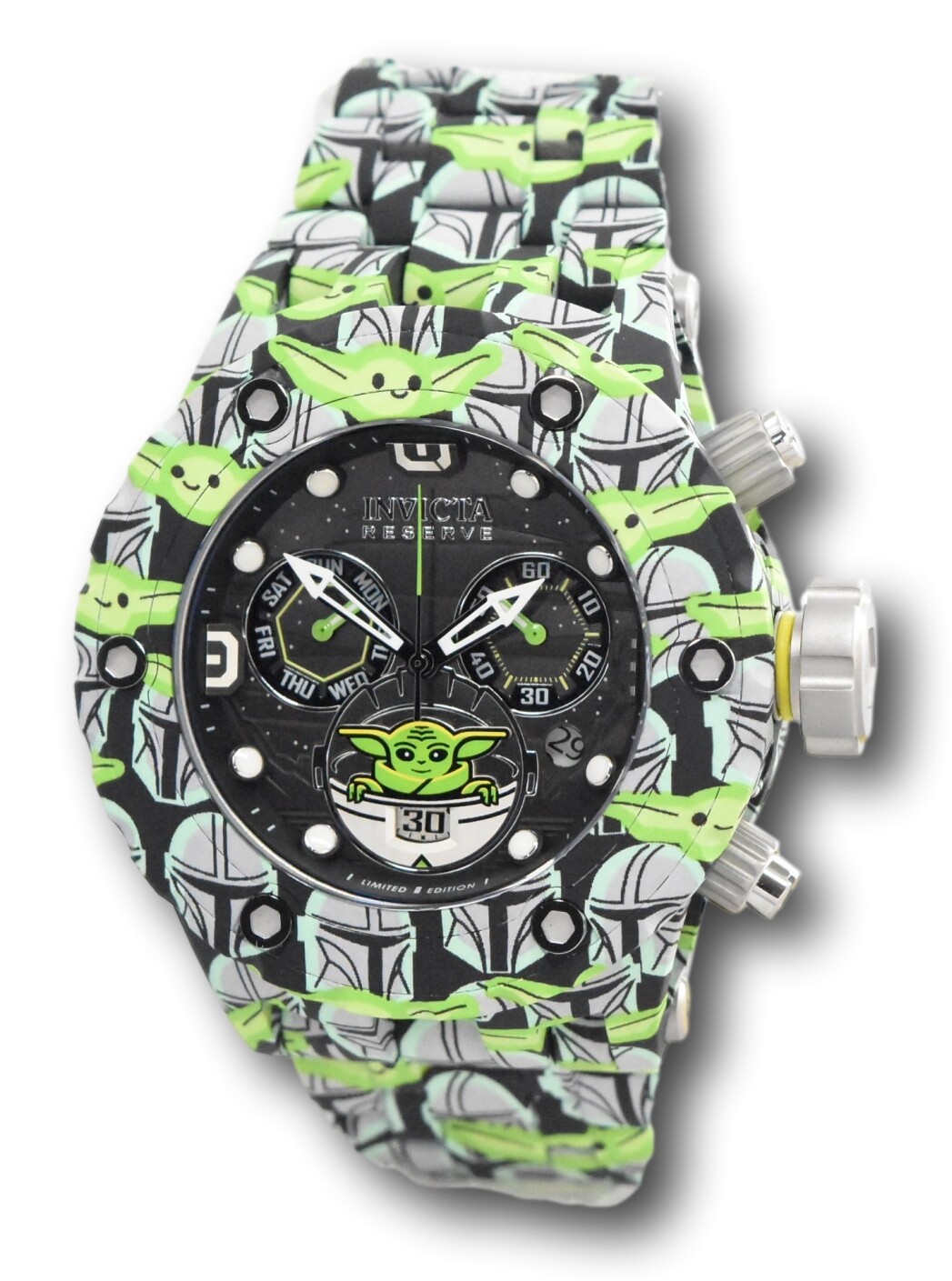 Invicta Star Wars The Child Men's Mandalorian Limited Ed Hydroplated ...