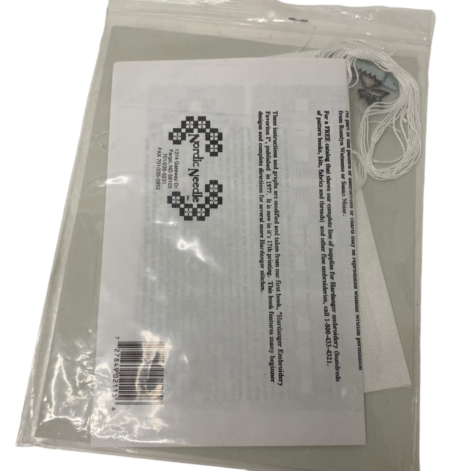 Nordic Needle Hardanger Beginnings Angel Design embroidery kit 3 3/8 ...