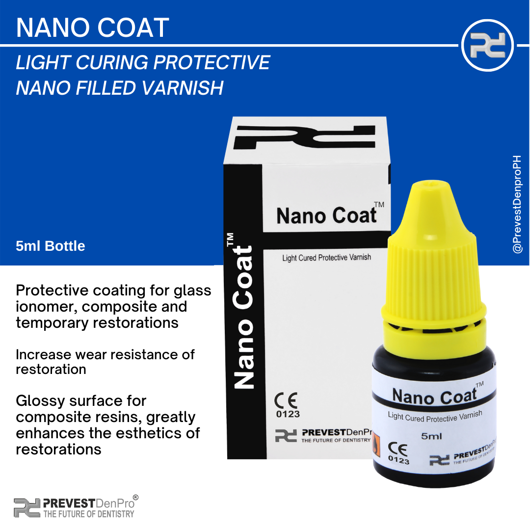 Prevest Dental Fusion NANO COAT Light Cured Cavity Varnish 5ml Bond ...