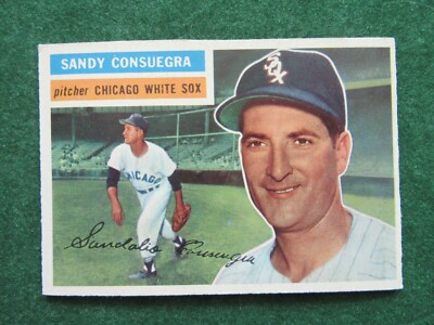 1956 Topps Set Break #265 Sandy Consuegra Slightly Off Center Sharp ...