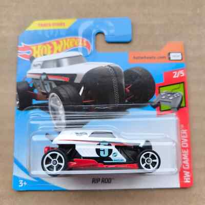 Hot Wheels SHORT CARD 2019 HW GAME OVER RIP ROD WHITE 2/5 | eBay