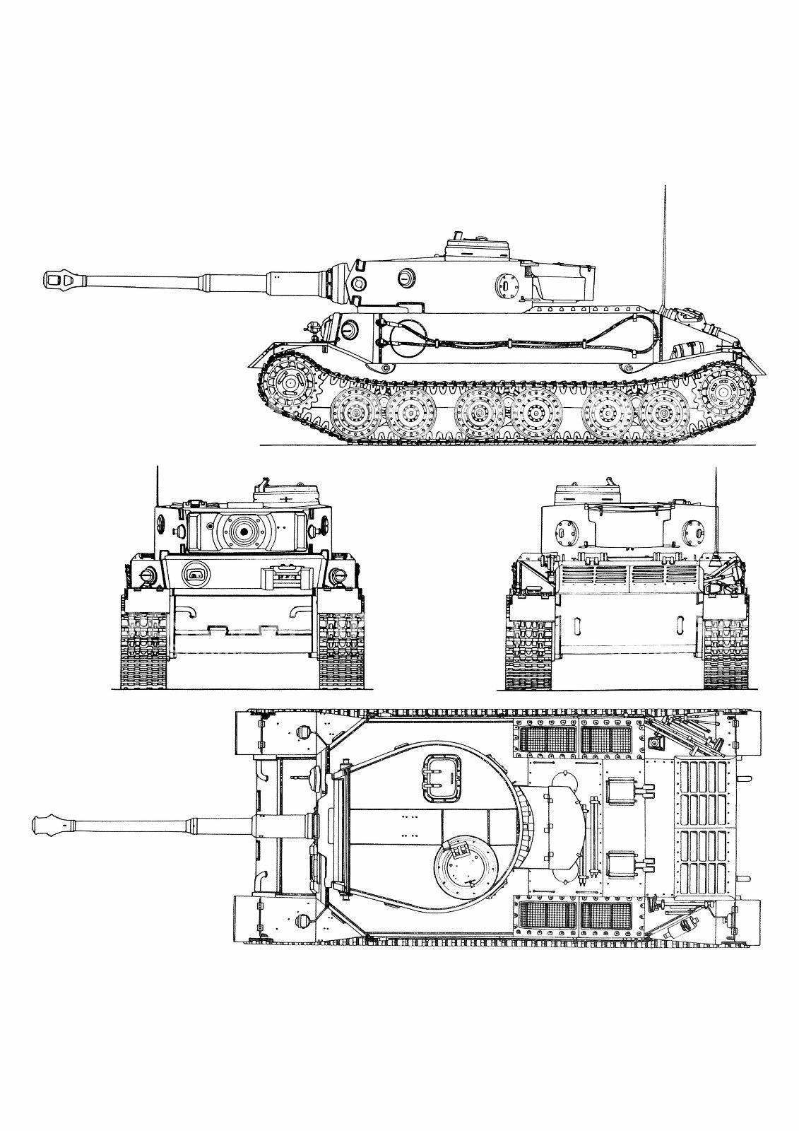 Tiger Tank Blueprints