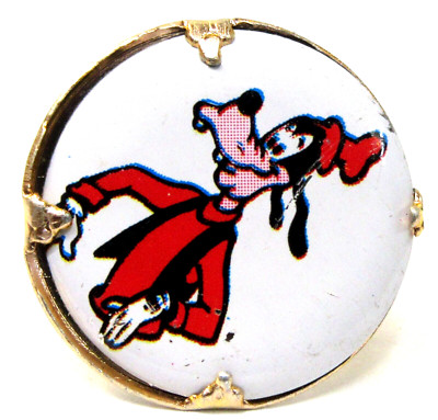 Walt Disney GOOFY tin litho toy ring premium gumball prize? ^ | eBay