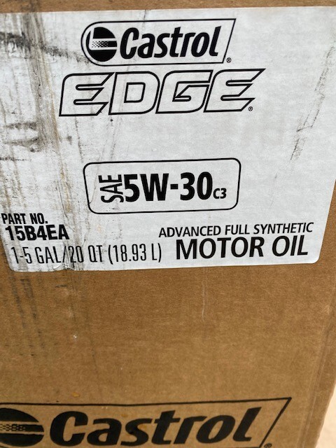 Castrol EDGE EPod 5W30 Full Synthetic European Formula 5 Gal 15B4EA ...
