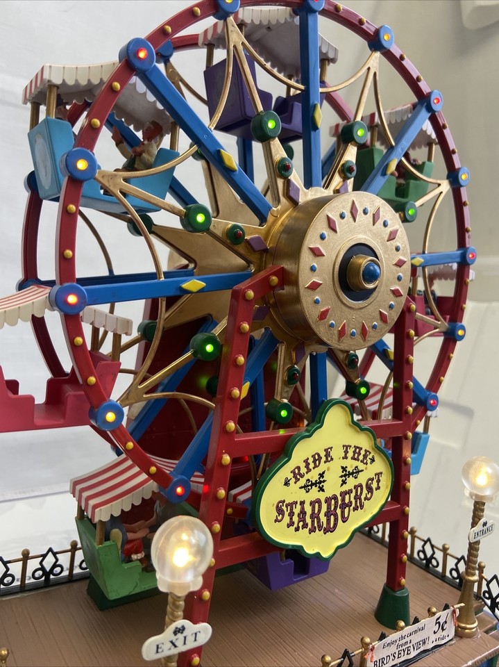 Lemax The Starburst Carole Towne Collection Animated Ferris Wheel ...