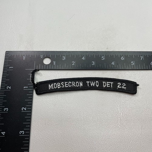 MOBSECRON TWO DET 22 MOBILE SECURITY SQUADRON US Navy Tab Patch (Rocker ...