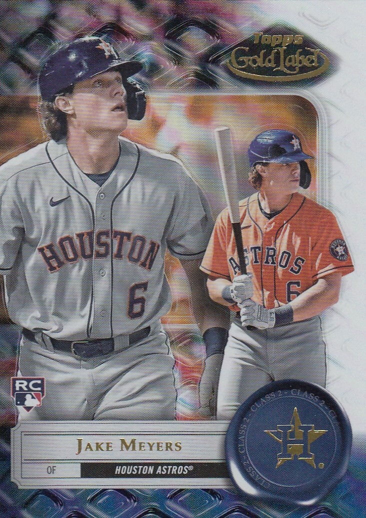 JAKE MEYERS TOPPS GOLD LABEL CLASS 2 ROOKIE CARD RC HOUSTON ASTROS #71 ...