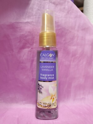 Calgon Lavender Vanilla Fragrance Body Mist Spray 2 oz Travel Purse ...