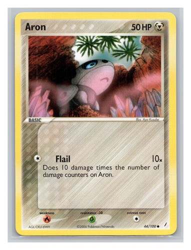 Pokémon TCG Aron 44/100 Crystal Guardians Normal LP | eBay